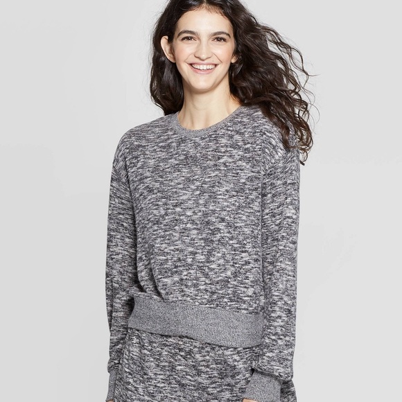 Colsie | Tops | Colsie Charcoal Cozy Lounge Top | Poshmark